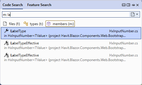 Go to file member (Visual Studio) | HAVIT Knowledge Base